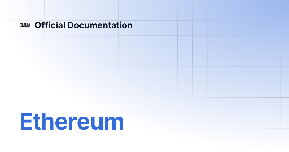 Ethereum | Official Documentation